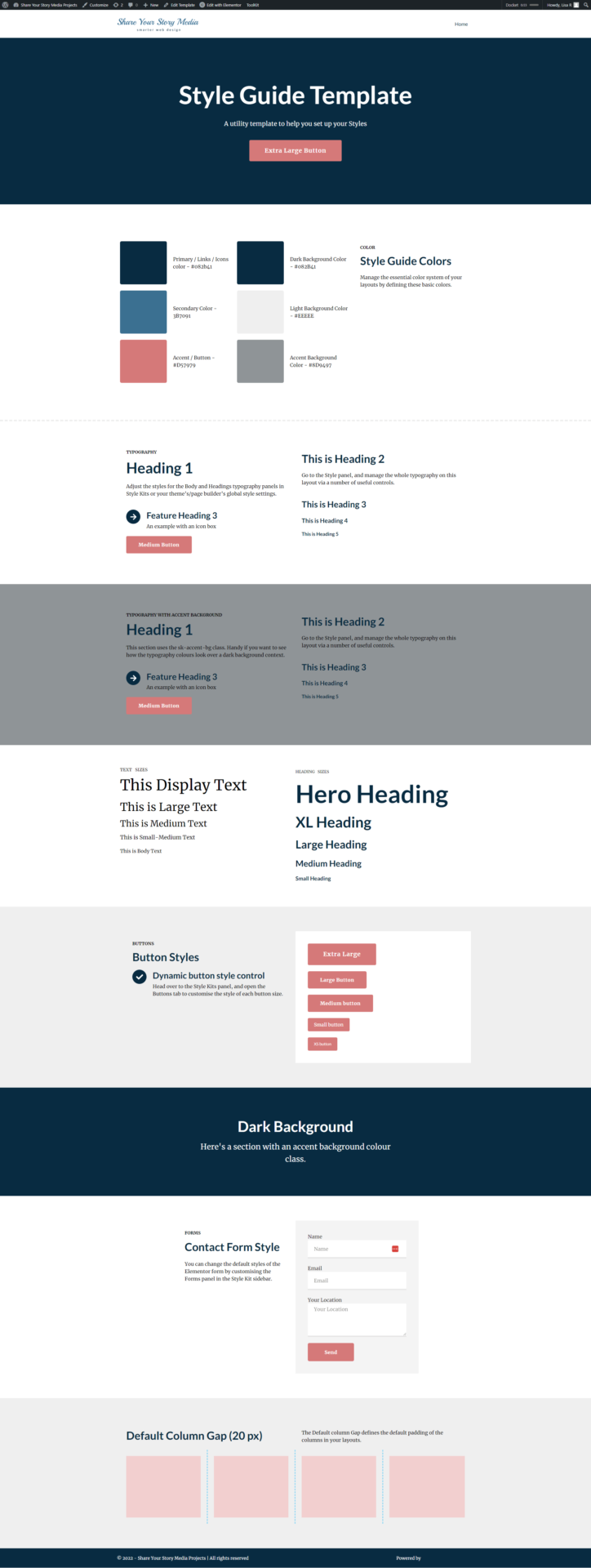 Build A Website Design System - Share Your Story Media